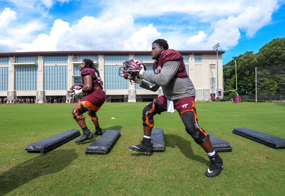 Virginia Tech football’s ‘grown-up’ offensive line ready to take center ...