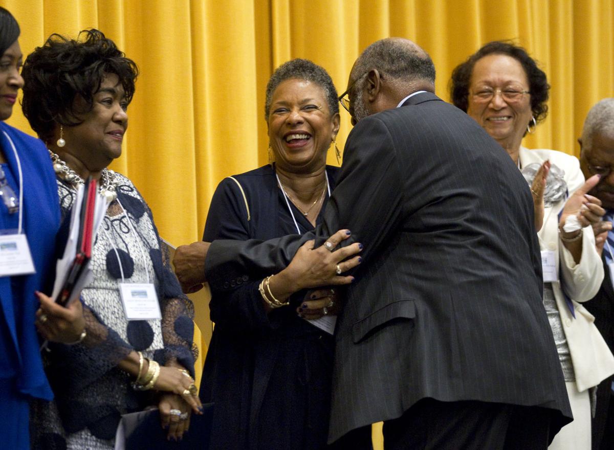 Lucy Addison High School monument wall is unveiled