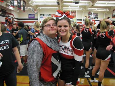 CSHS Knight Chris Woodrum attends cross-country and cheer competition ...