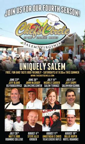 Chef's Circle begins this Saturday, June 23 at the Salem Farmers Market