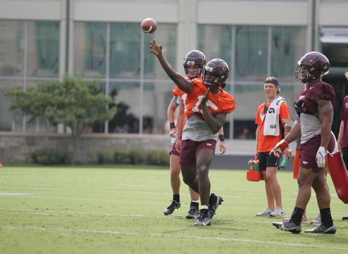 Virginia Tech 2021 fall camp practice observations: The white helmets ...