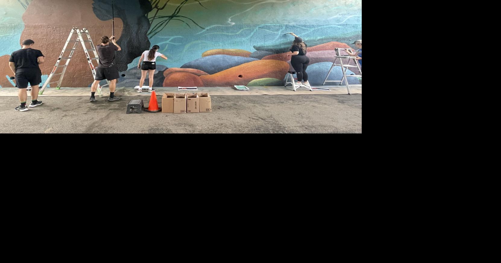 Community mural takes shape along Roanoke River Greenway