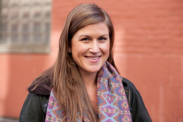 Katherine Perkins: black pleats, Kirk Avenue, Roanoke