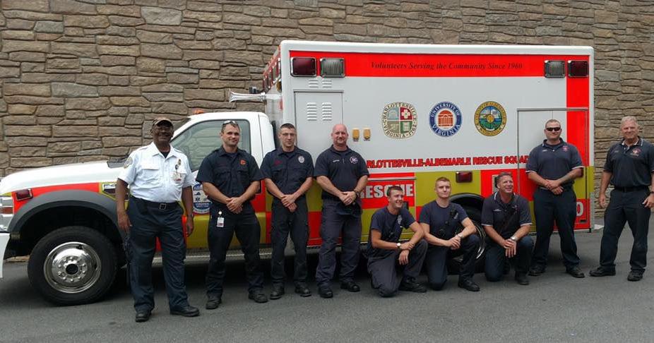 Fire departments from around the state send relief crews to Charlottesville