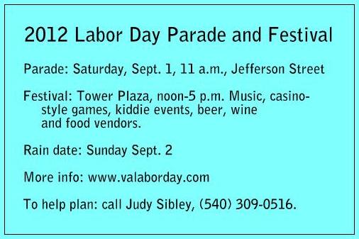 Thursday's column: Let's line up for Roanoke's Labor Day Parade Thursday's column: Let's line up for Roanoke's Labor Day Parade