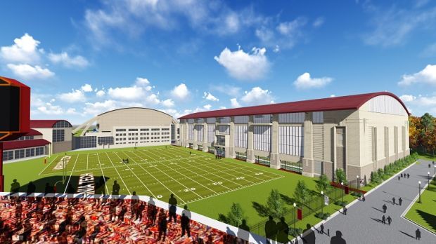 With video: A few more design details for Virginia Tech's indoor facility