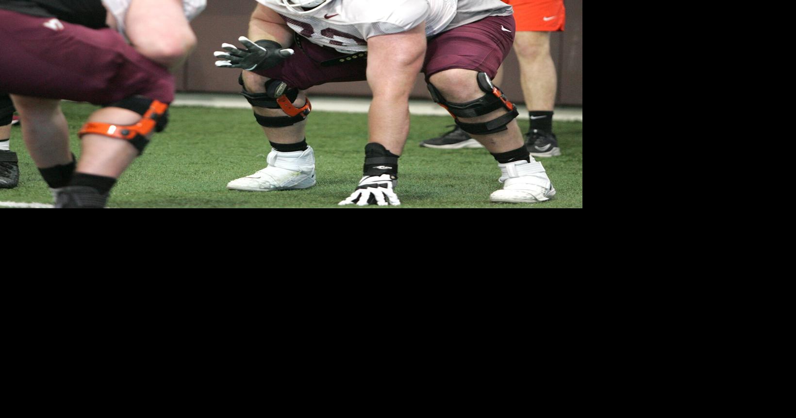Virginia Tech OL Jesse Hanson has sense of urgency this spring repping ...