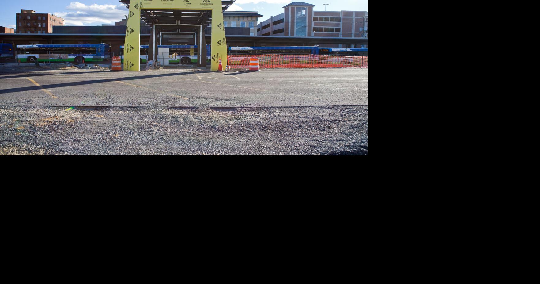 Temporary buildings at new bus depot removed