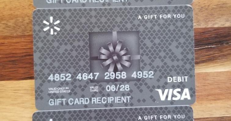 Walmart-branded gift card balances drained before use