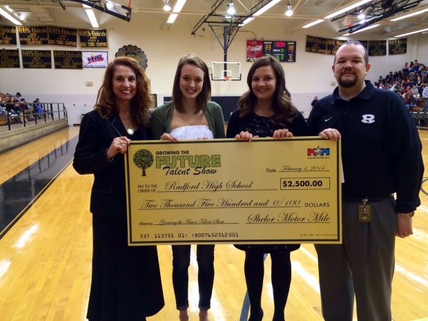 Photo: Radford High School receives talent show winnings