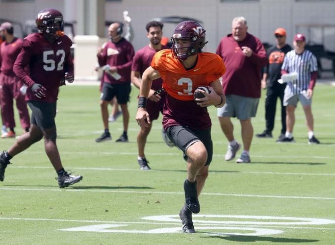 Ghannam emerging on Hokies' offensive line; Schlee named QB2