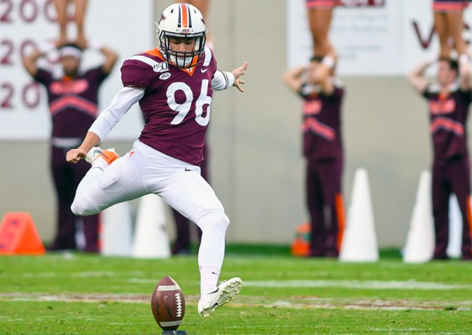 Virginia Tech kicker John Parker Romo ‘bounding’ into a lead special ...