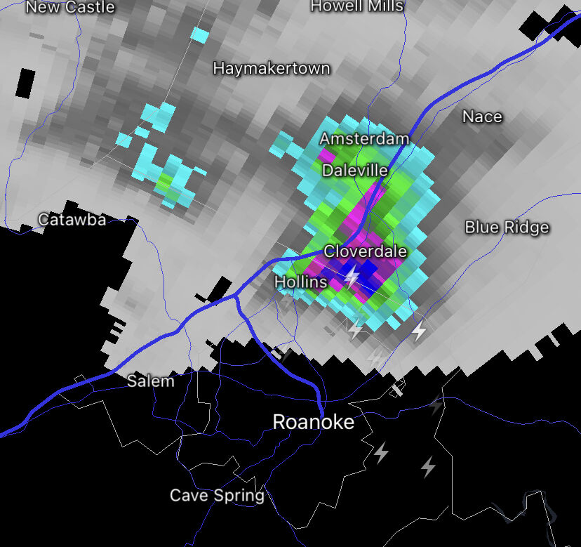Thursday PM storms torrential in northern Roanoke Valley, with ...