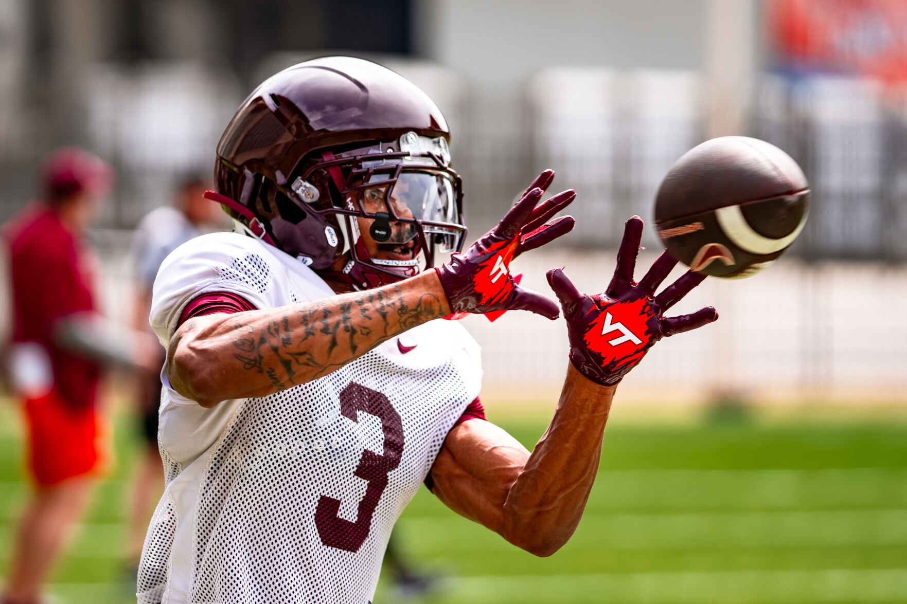Donavon Greene willing to be leader for Hokies' receivers