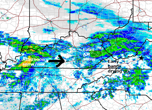 Morning flurries lead to heavier afternoon precipitation | Weather ...