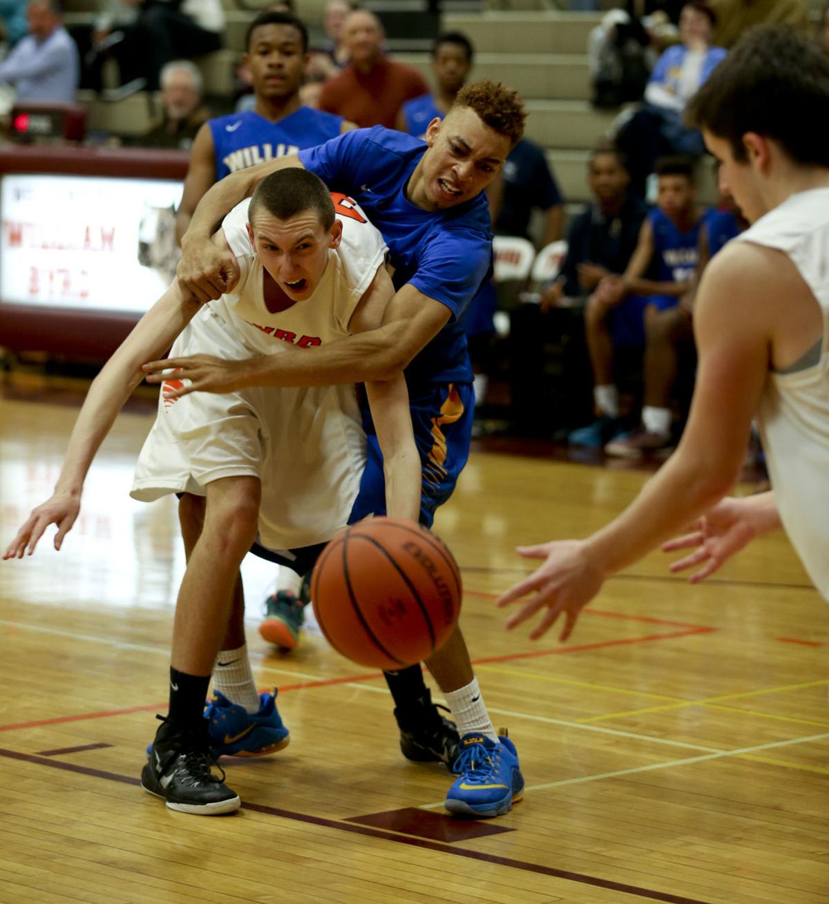 William Byrd High School Boys Basketball team beats William Fleming ...