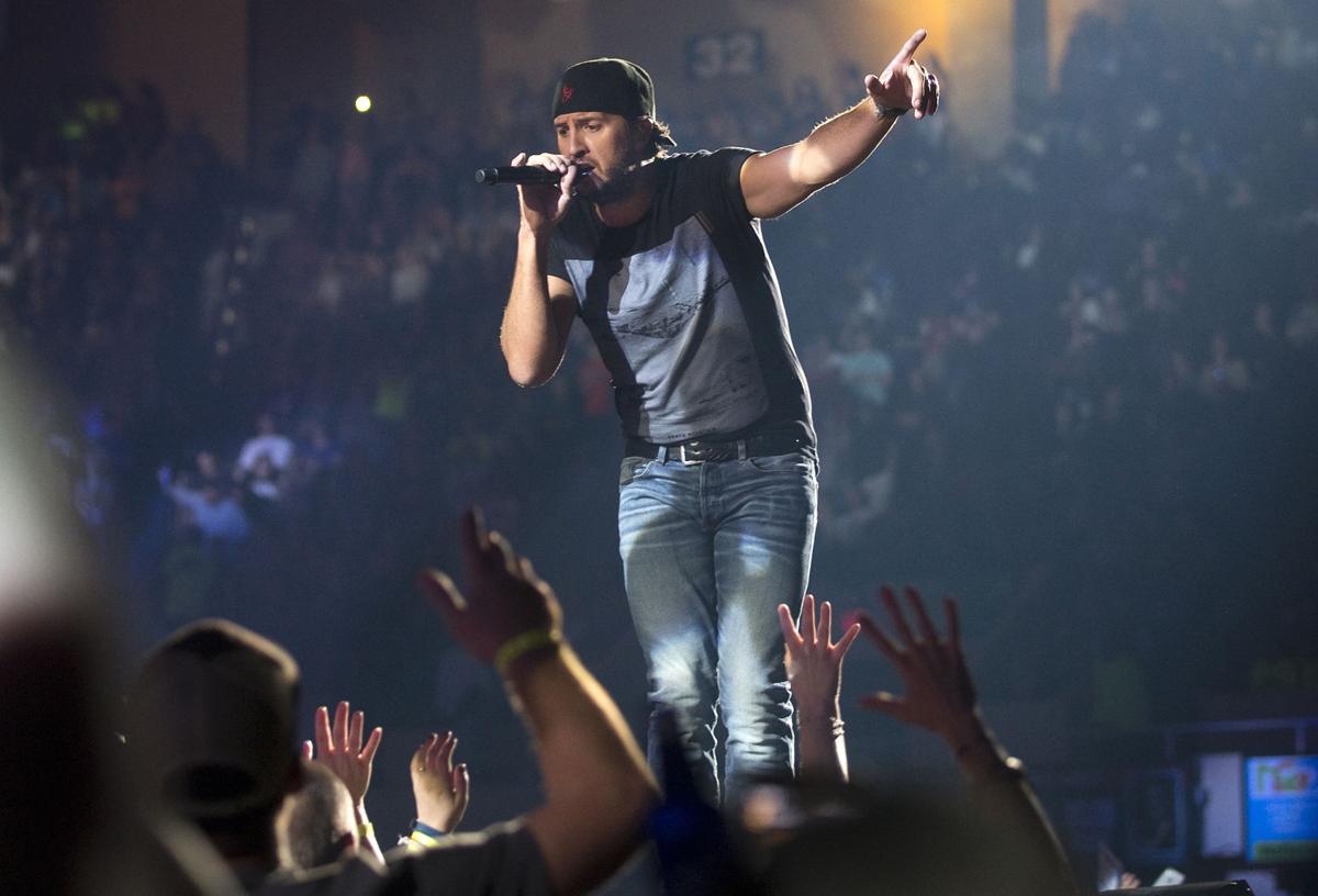 Luke Bryan, Brett Eldredge and Granger Smith perform at Berglund Center