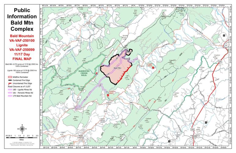 Jefferson National Forest fires contained after 4,500 acres