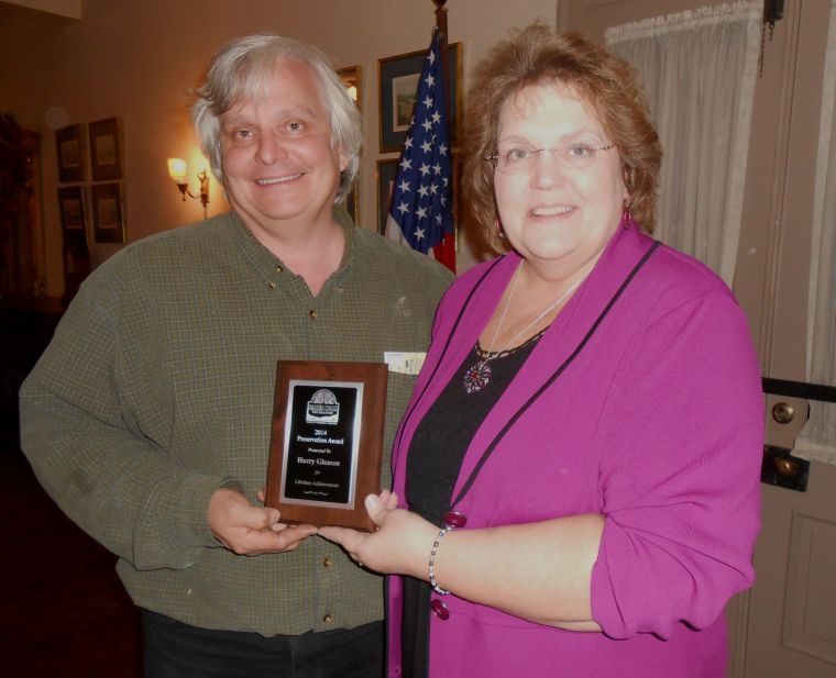Photo: Harry Gleason receives Preservation Life Time Achievement Award