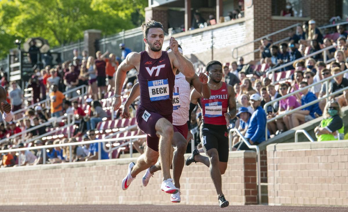 Decorated Virginia Tech track star Cole Beck back with football team ...