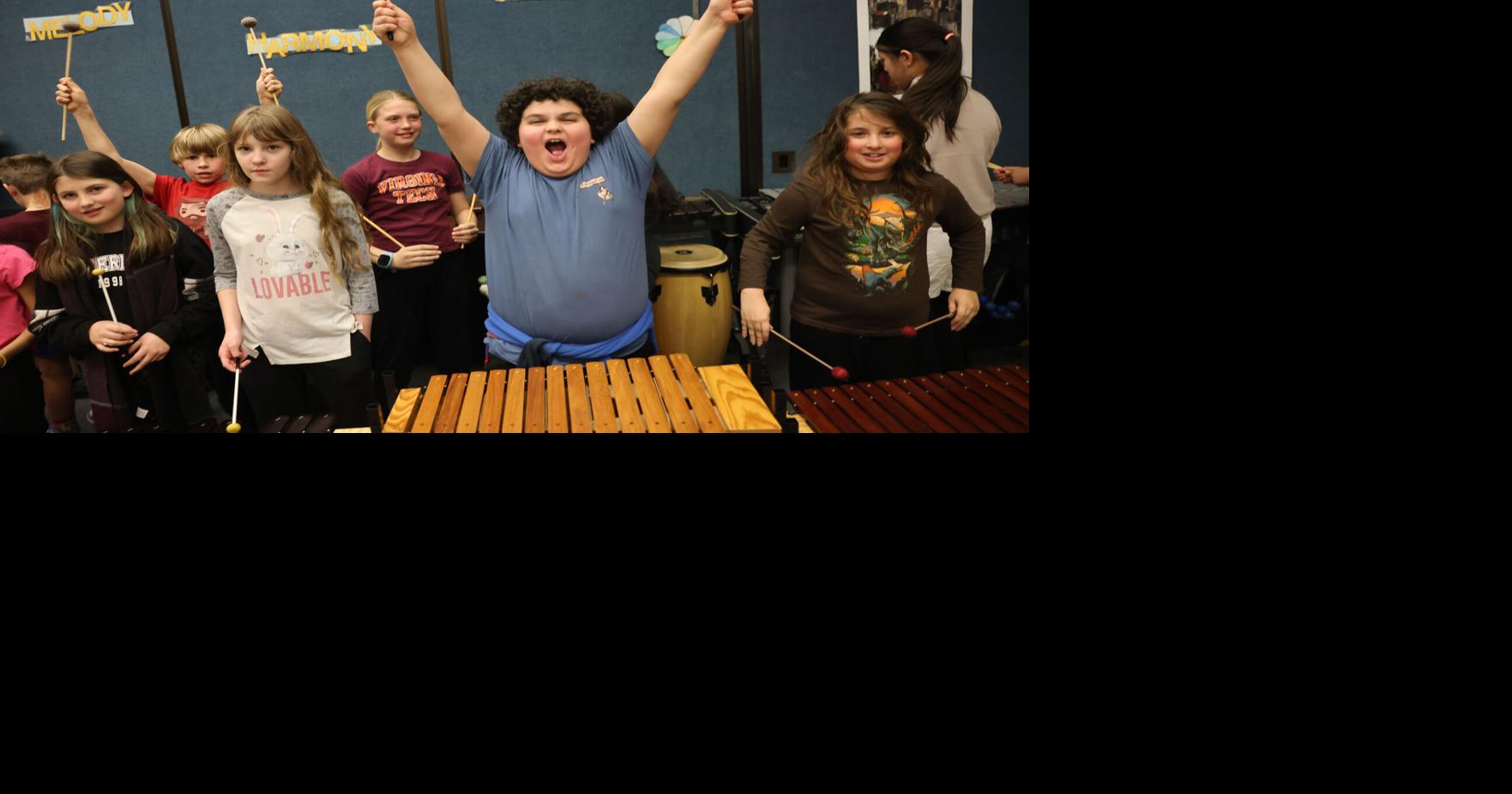 Kipps Elementary student band learns 'Enter Sandman'