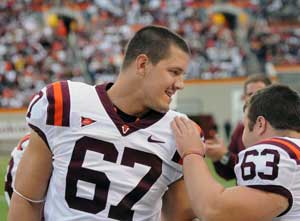 Virginia Tech's Brent Benedict, Michael Via will rotate on guard duty