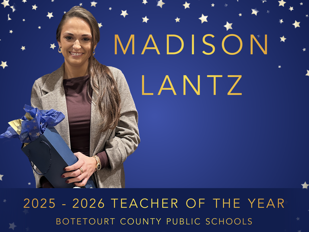 Botetourt County Public School's selects Teacher of the Year