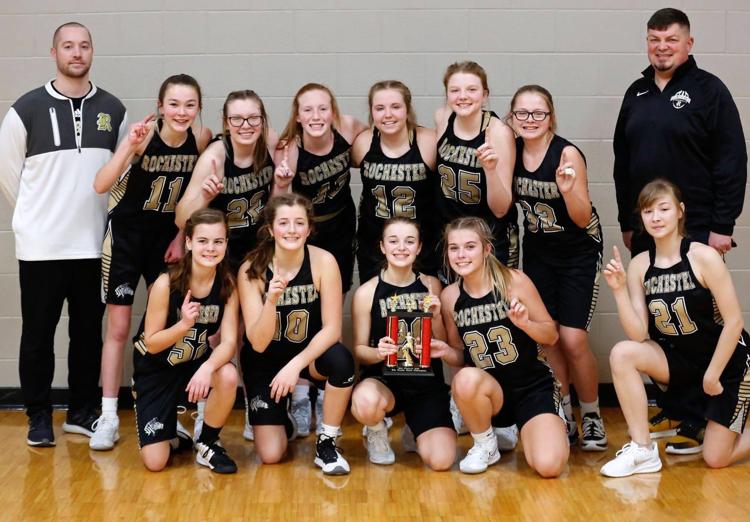 Rochester Middle School eighth grade Lady Zebras basketball wins Caston ...