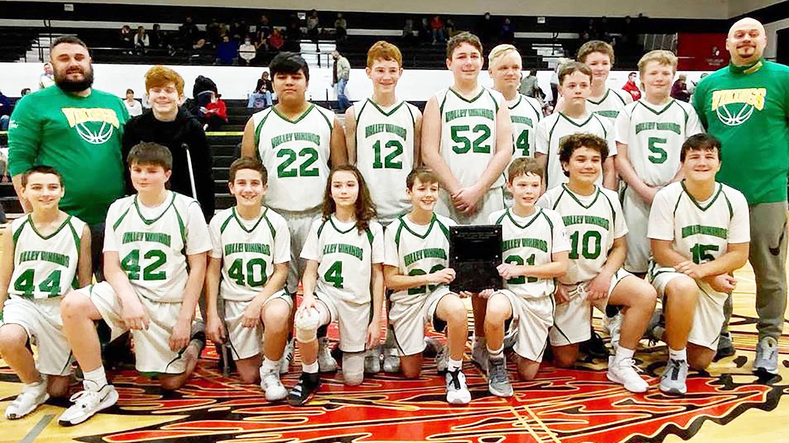 Tippecanoe Valley seventh grade basketball team wins conference title ...