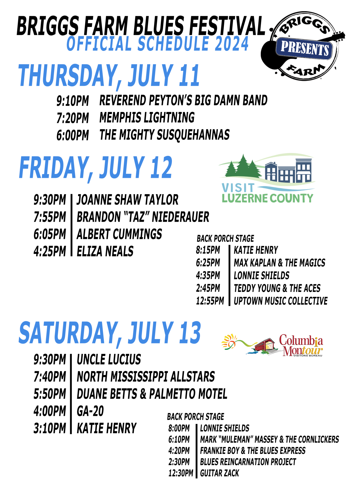 27th Annual Briggs Farm Blues Festival | | rock107.com