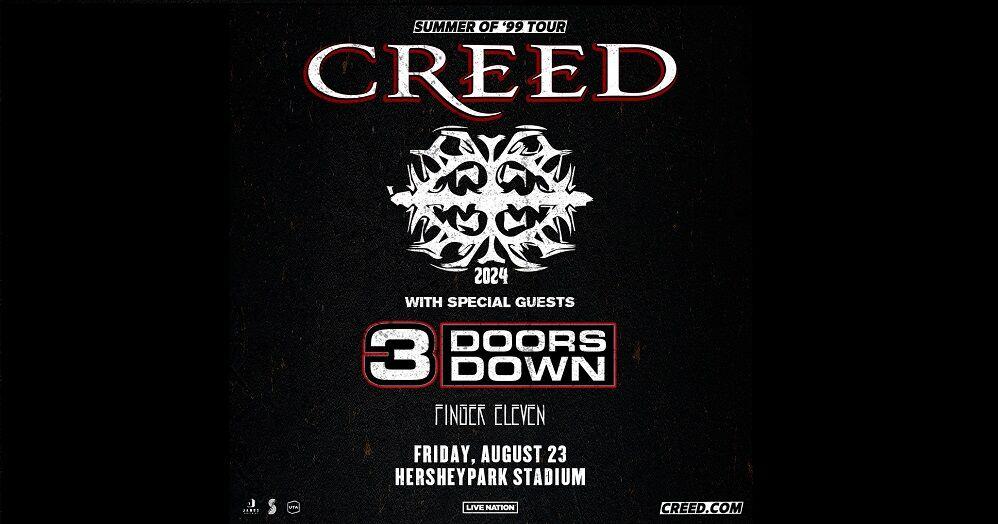 Creed – Summer of ’99 Tour - Fri, Aug 23 @ Hersheypark Stadium ...