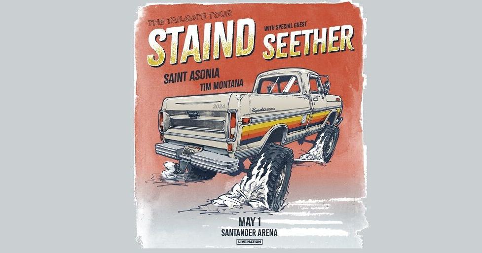 Staind: The Tailgate Tour - May 1, 2024 @ Santander Arena | | rock107.com