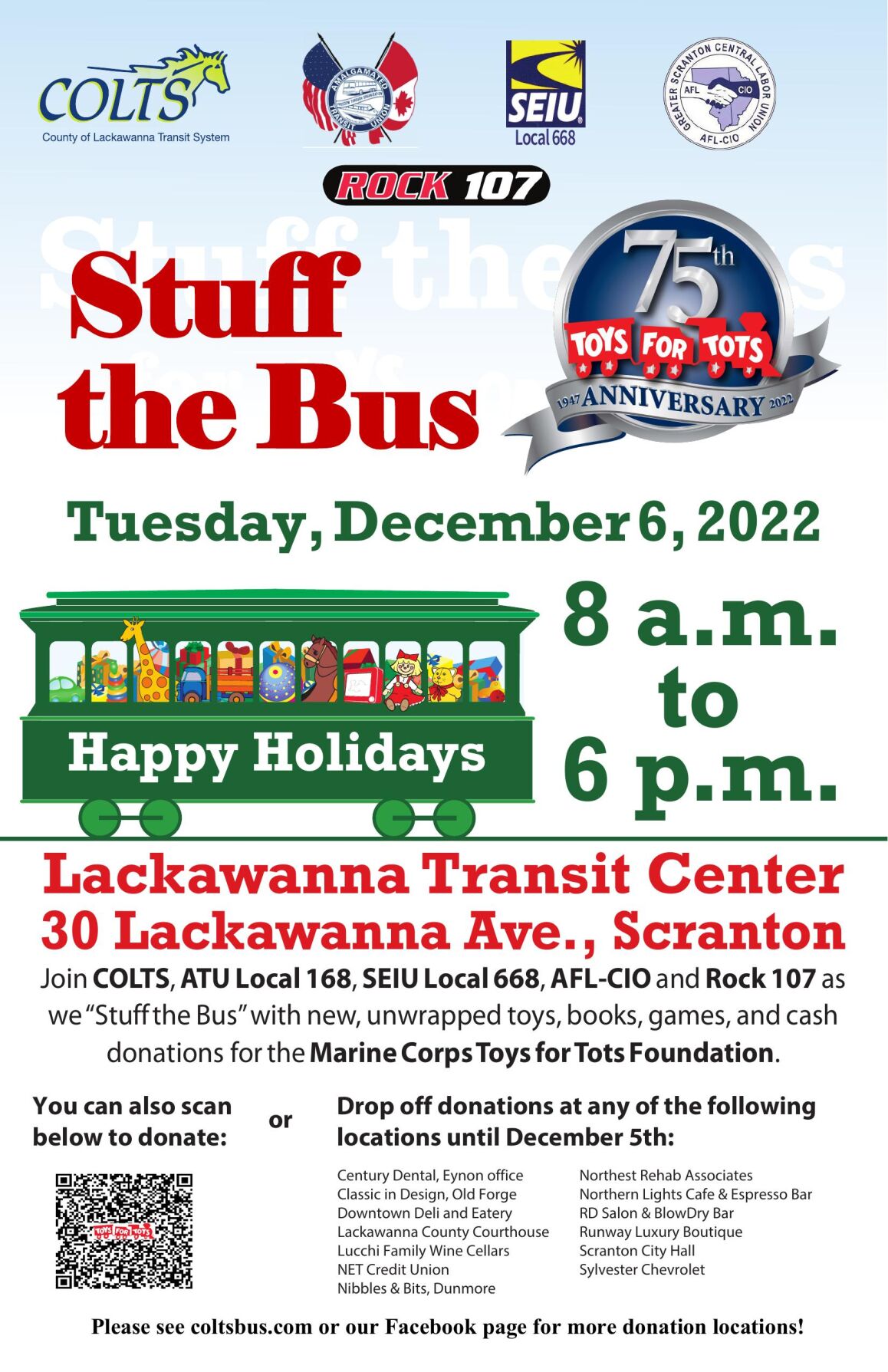 Stuff the Bus Toys for Tots | | rock107.com