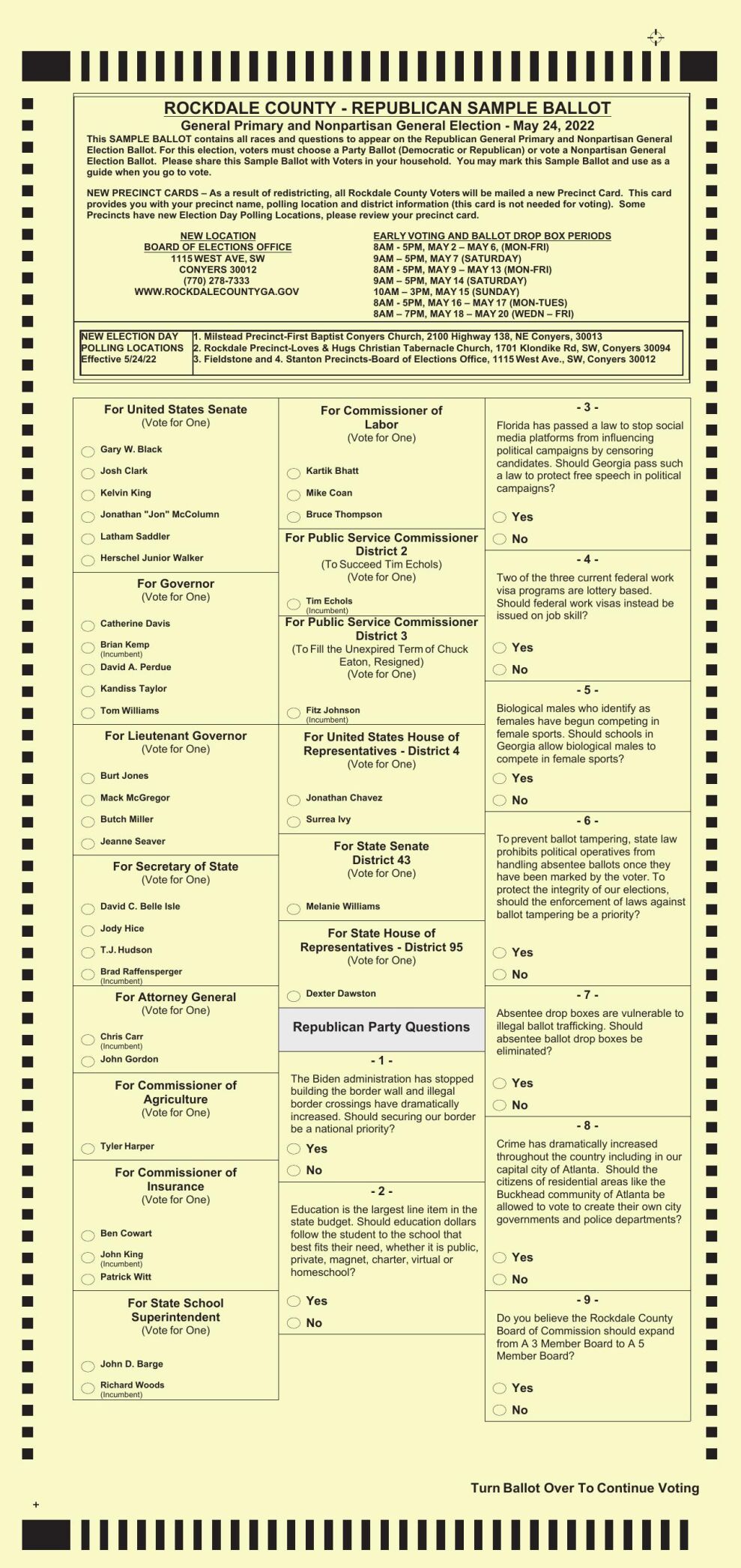Download Rockdale County sample ballots for the May 24 primary | Local ...