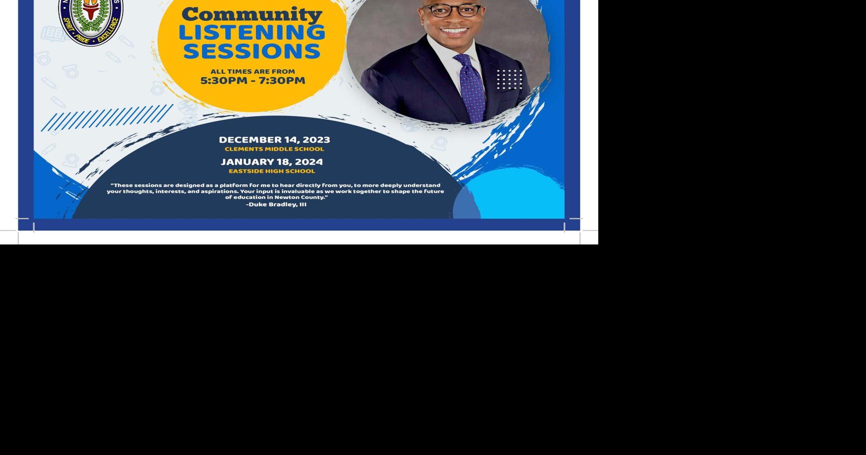 Newton County Schools Superintendent Duke Bradley to Host Community ...