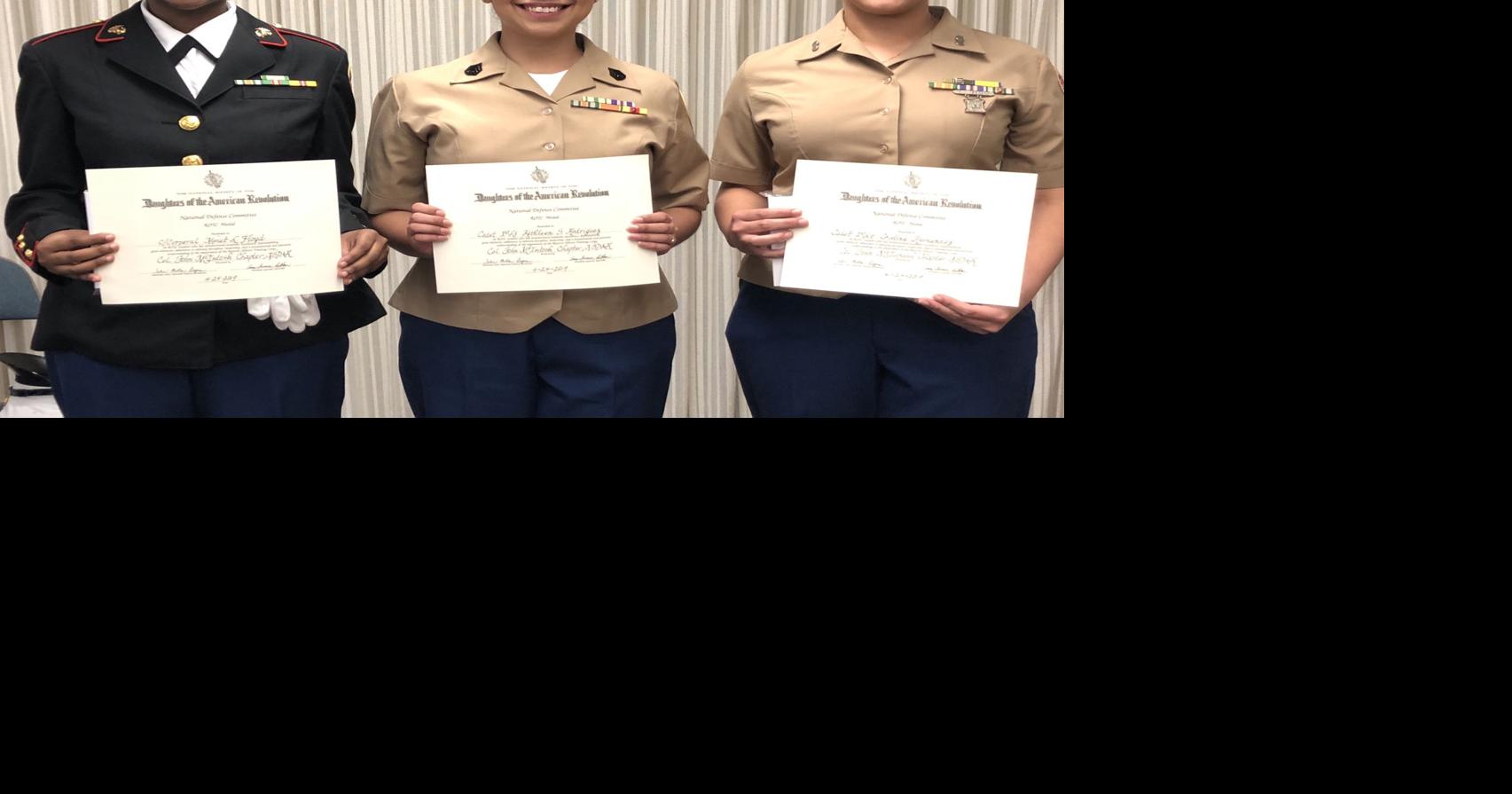 DAR awards Outstanding Cadet Medals and Certificates | Community ...