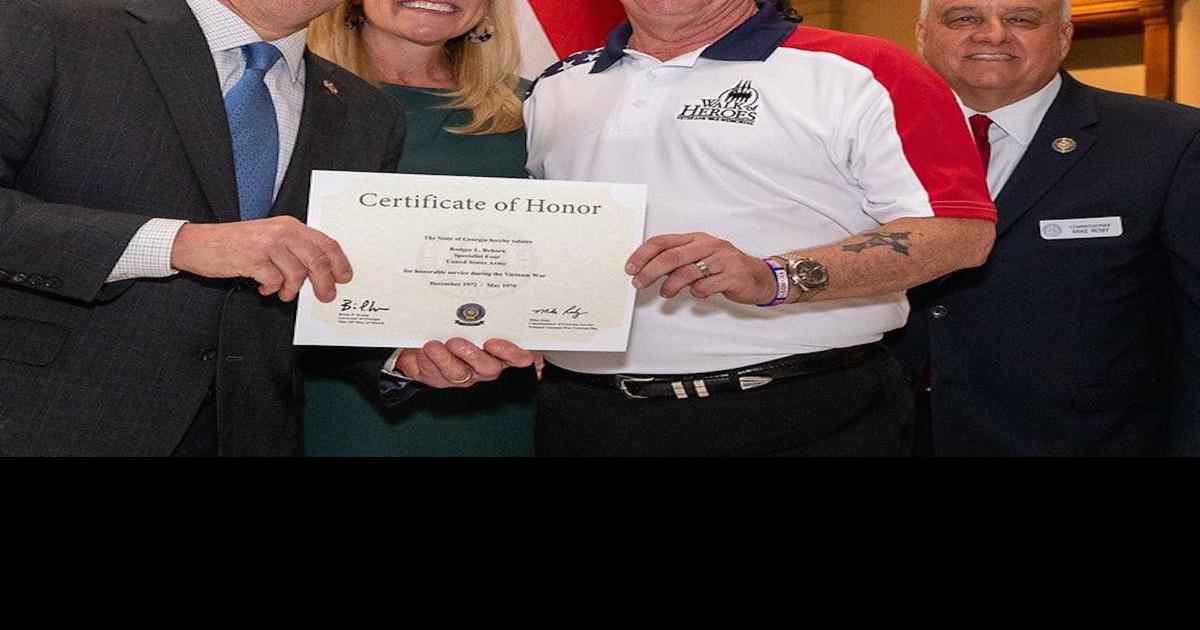Rodger Rehorn among Vietnam era veterans honored by Gov. Brian Kemp ...