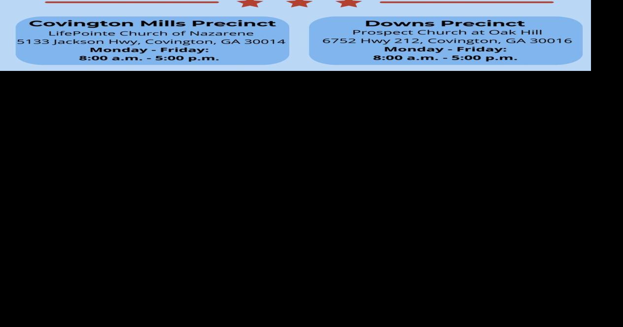 VOTER GUIDE: Advance in-person voting at three precincts in Newton ...