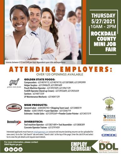 Mini job fair in Rockdale set for Thursday | News ...
