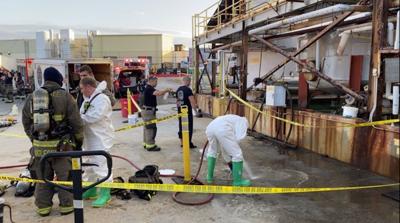 Rockdale firefighters keeping watch at scene of BioLab chemical fire ...