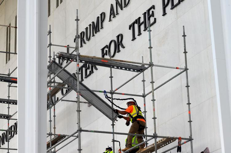 Trump's name is gone from the Kennedy Center's facade, according to a ...