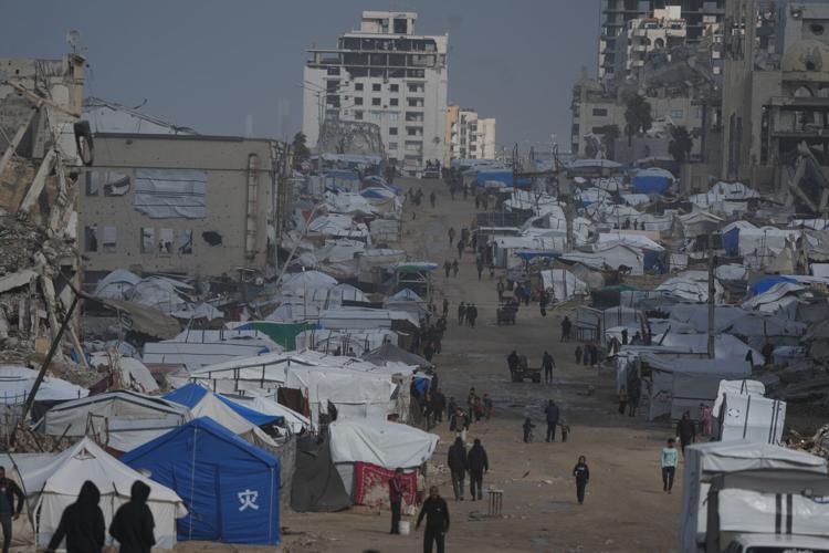 Winter rain floods Gaza camps as Netanyahu heads for US meeting | World ...