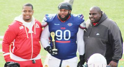 Wesleyan's Desmond Barnes earns Defensive MVP in CFBALL Alumni Bowl ...