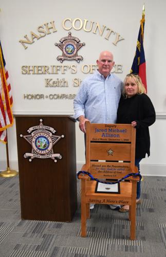 Fallen Nash County deputy's memory honored with chair | Local News ...