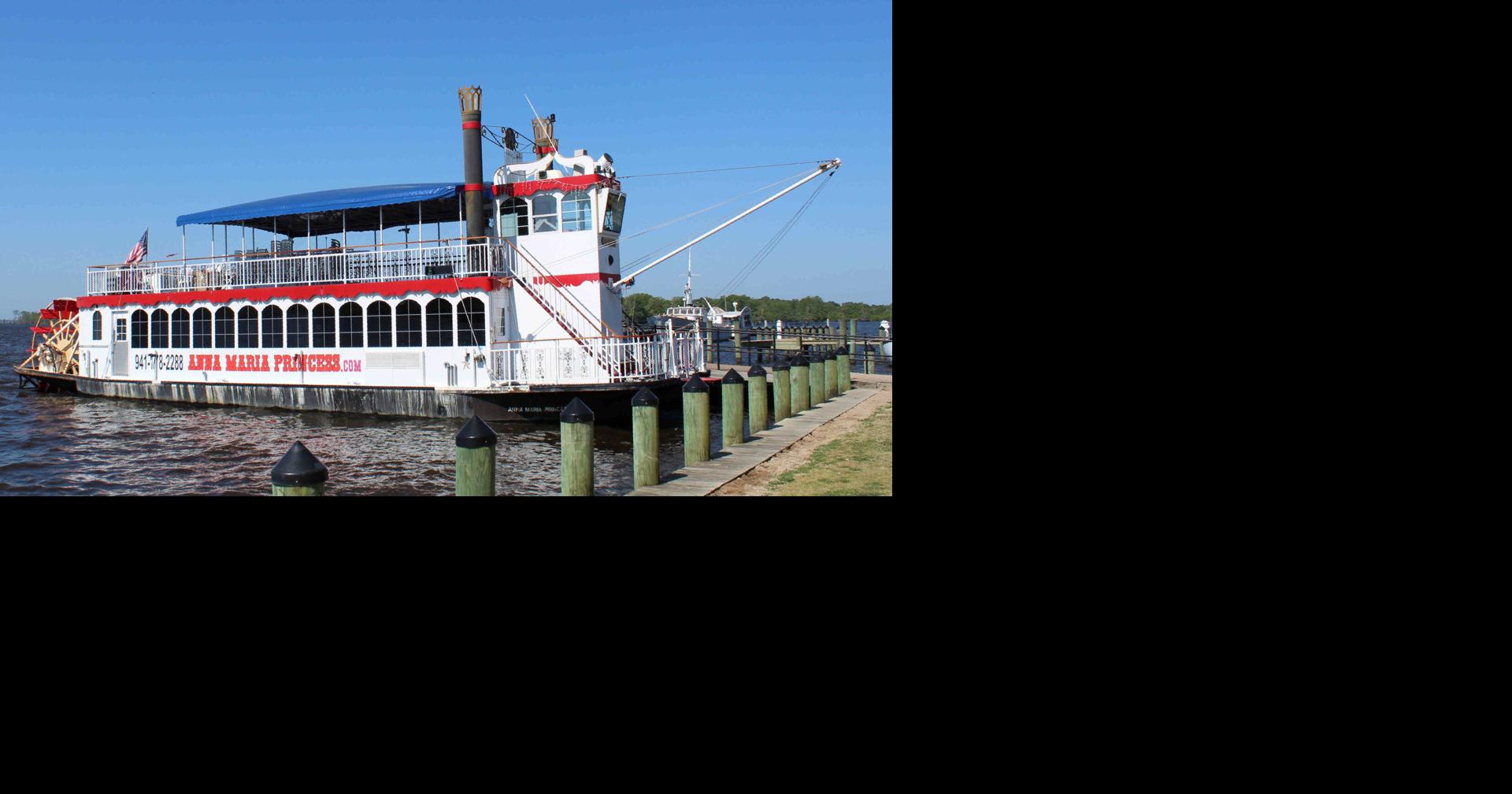 The Albemarle Queen, Harbor Towns' paddle wheel excursion boat, docks ...