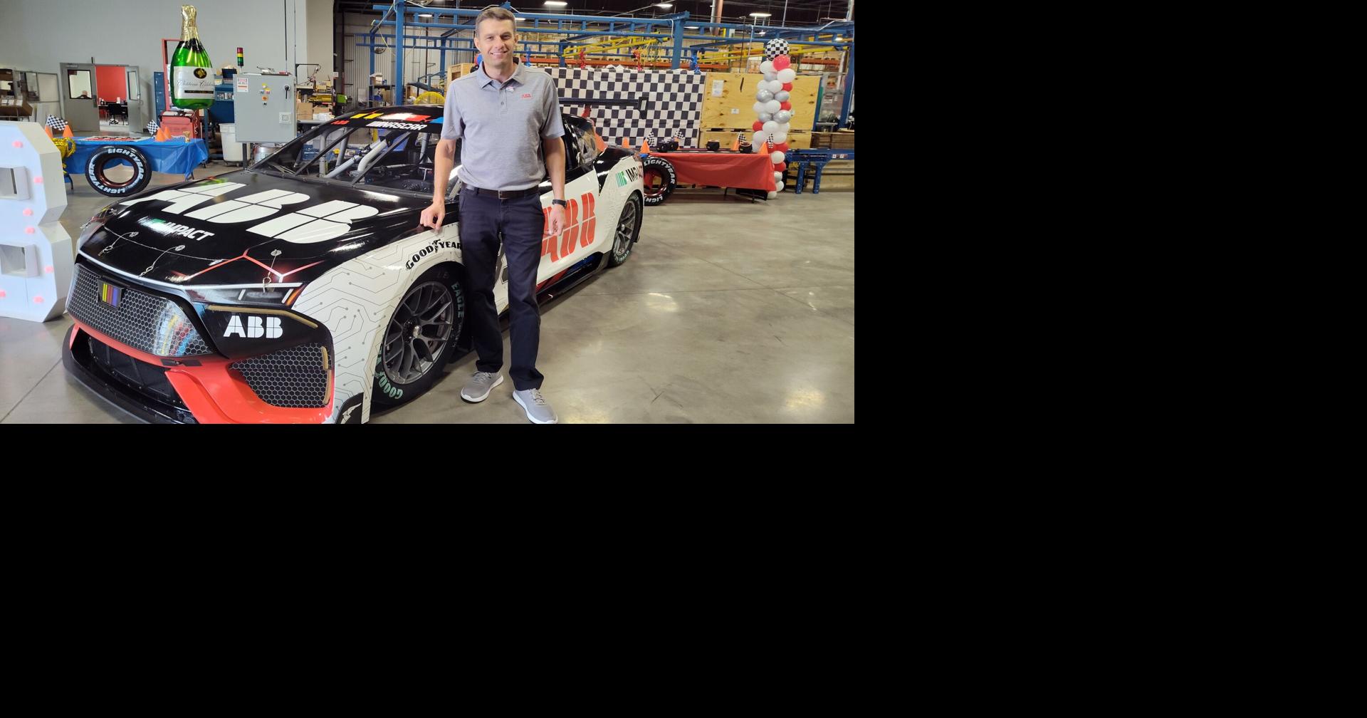 First EV-powered NASCAR race car is a collaboration ABB, three ...