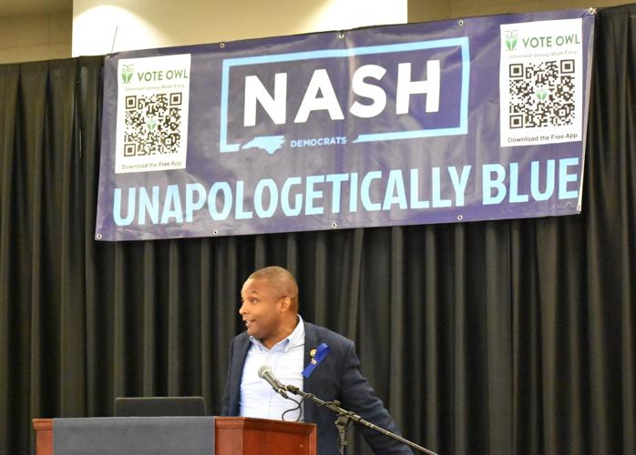 Davis promises to stop Project 2025 'in its tracks' at Democratic ...