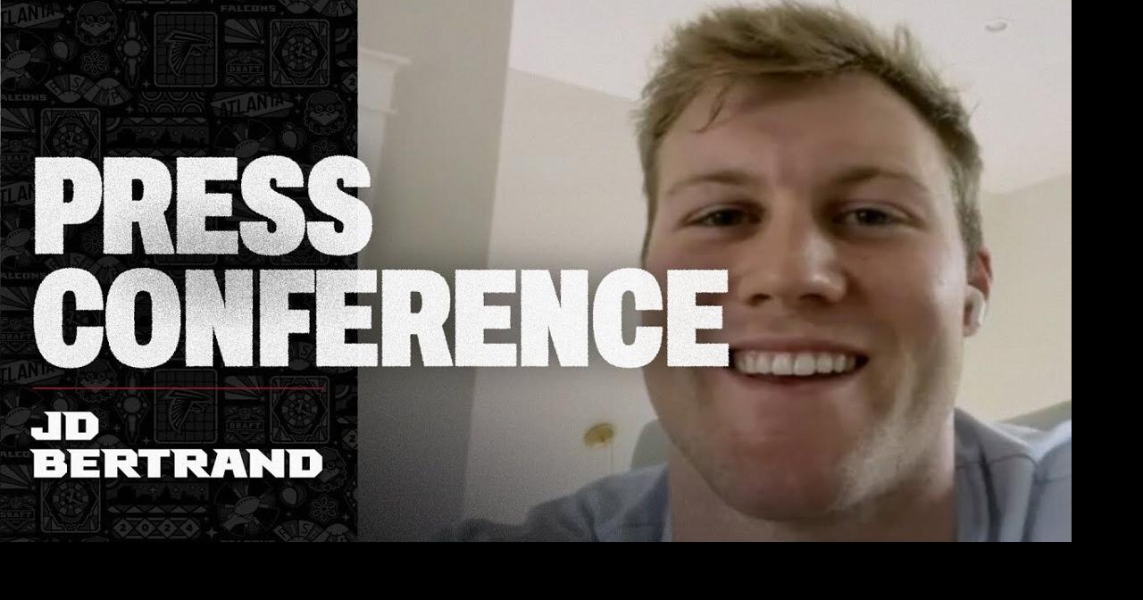 JD Bertrand press conference | 2024 NFL Draft | Atlanta Falcons ...