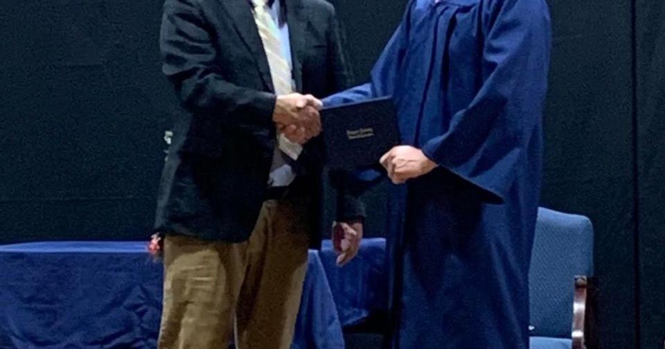 Hobgood Academy's lone graduate | Local News | rrdailyherald.com