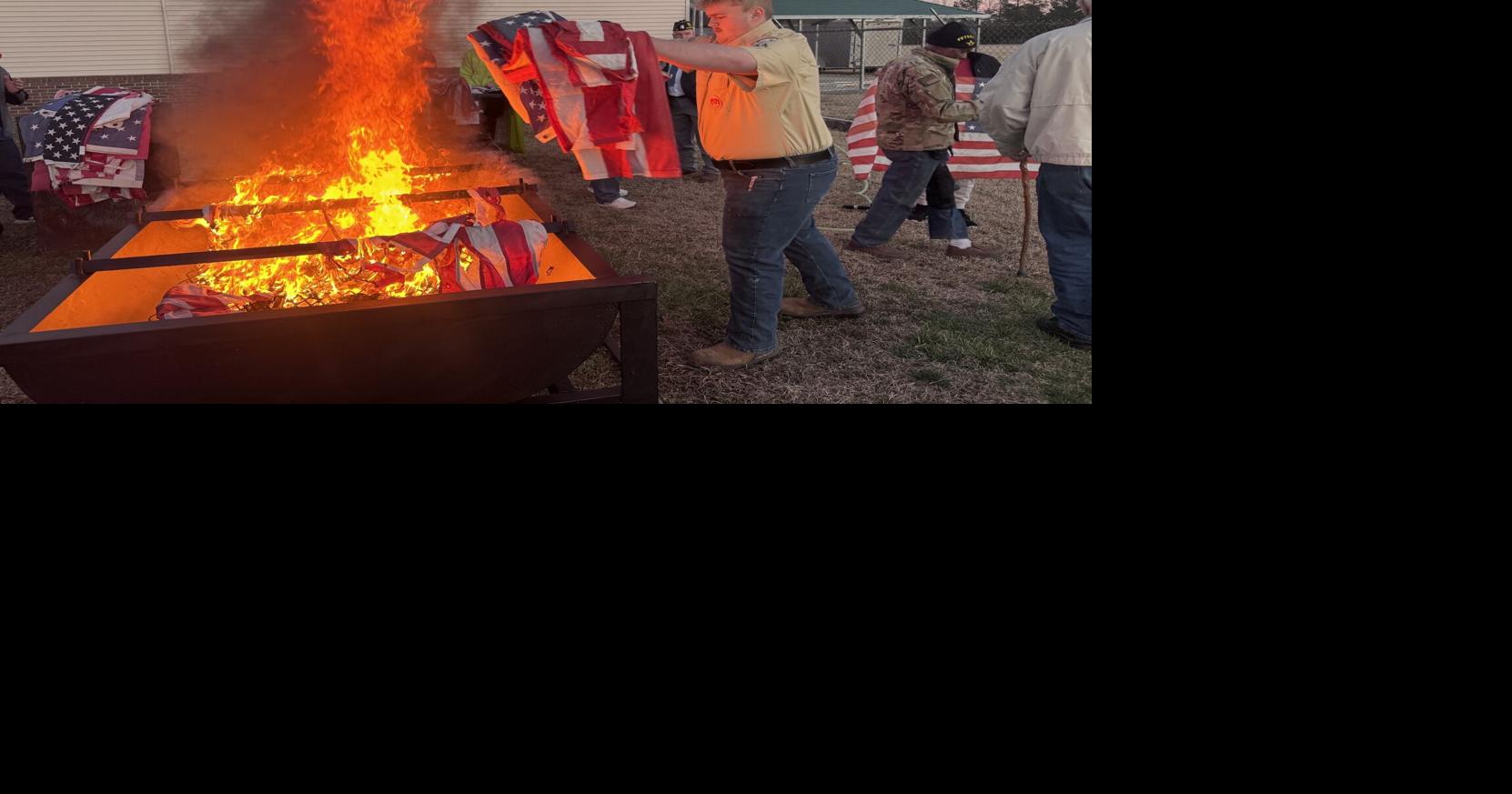 Boy Scout Ayden Jackson builds, donates mobile flag-burner to Post 38 ...